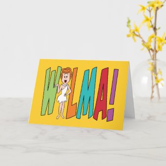 The Flintstones | WILMA! Card | Zazzle