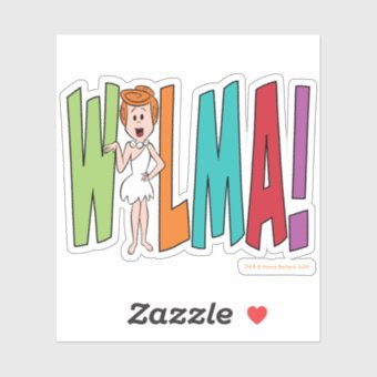 The Flintstones | WILMA! Sticker | Zazzle