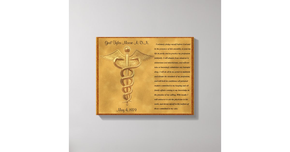 The Florence Nightingale Pledge Canvas Print | Zazzle