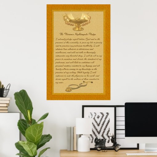 The Florence Nightingale Pledge Poster | Zazzle