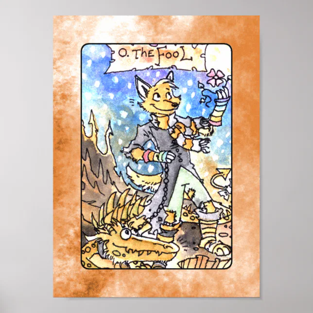 The Fool Tarot Deck Poster | Zazzle