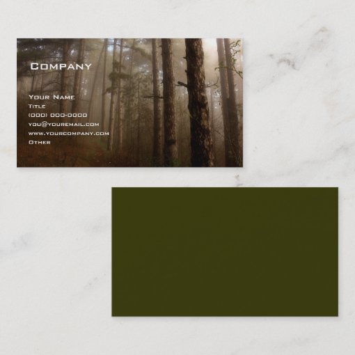 The Forest Business Card | Zazzle