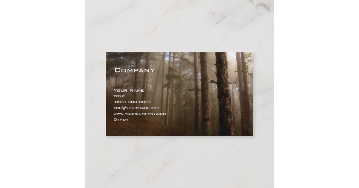 The Forest Business Card | Zazzle