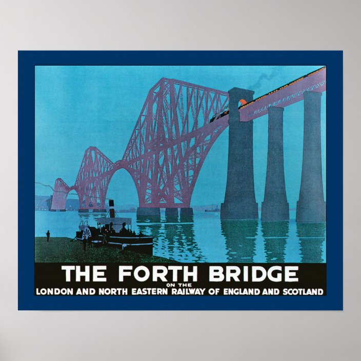 The Forth Bridge Poster | Zazzle.com