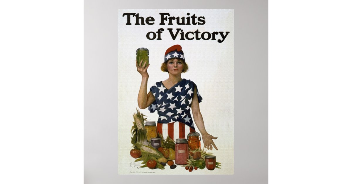 The Fruits of Victory Poster | Zazzle