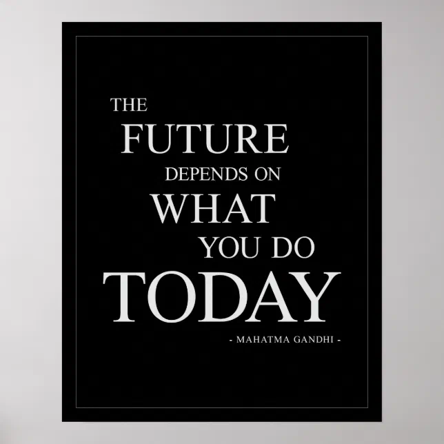 The Future-Inspirational Motivational Poster 16x20 | Zazzle