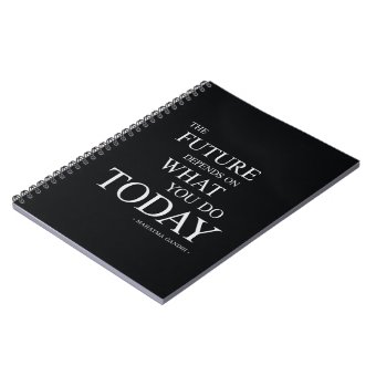 The Future Inspirational Motivational Quote Notebook | Zazzle