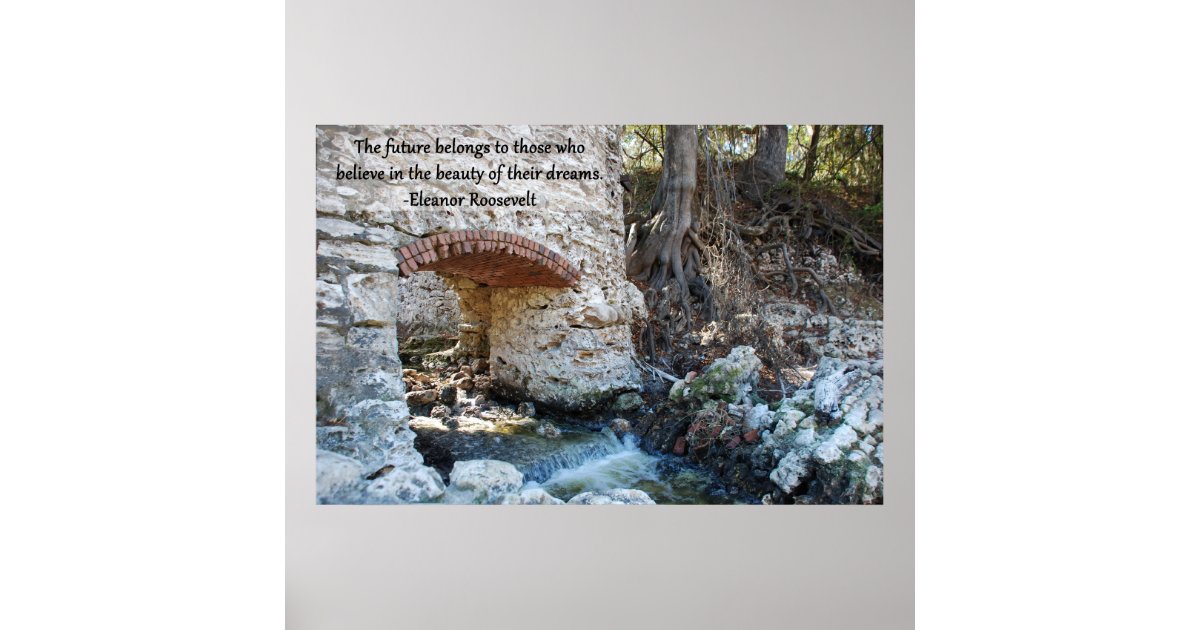 The Future Only Belongs To Those Who Believe .. Poster | Zazzle