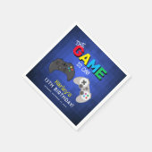The Game Is On! | Video Game Birthday Napkins | Zazzle