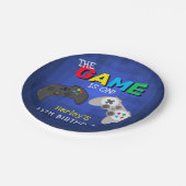 The Game Is On! | Video Game Birthday Paper Plates | Zazzle