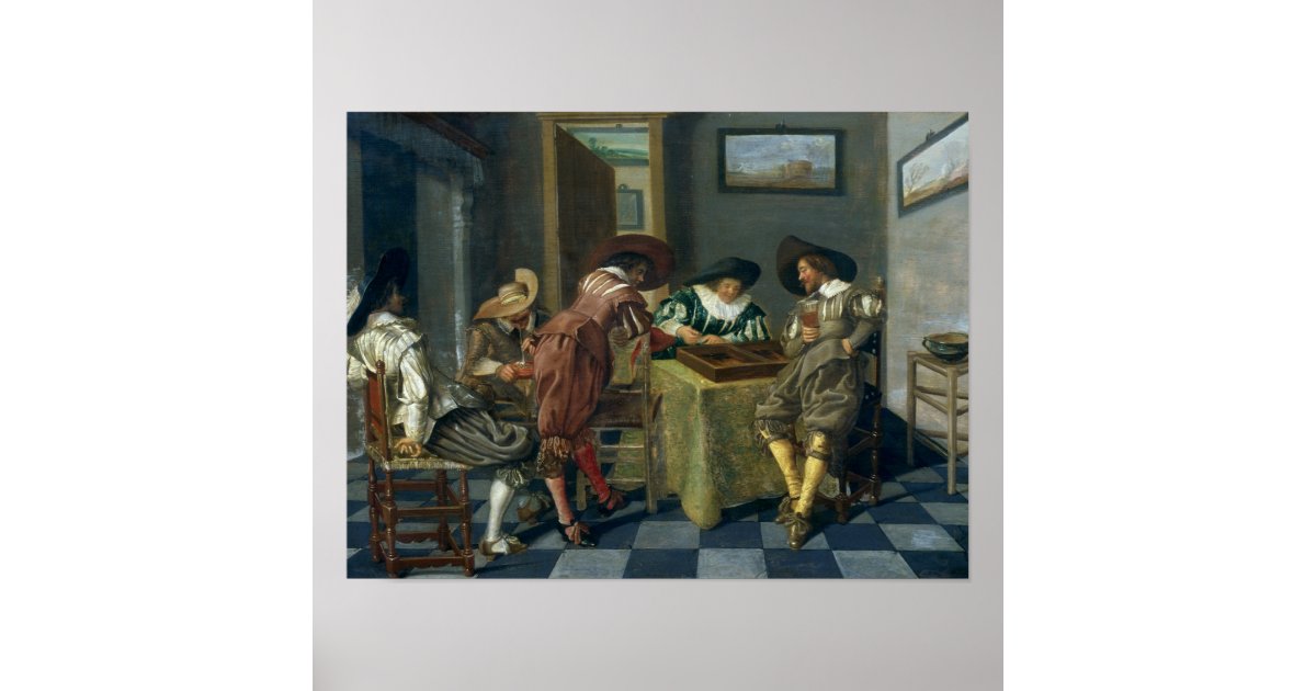 The Game of Backgammon Poster | Zazzle