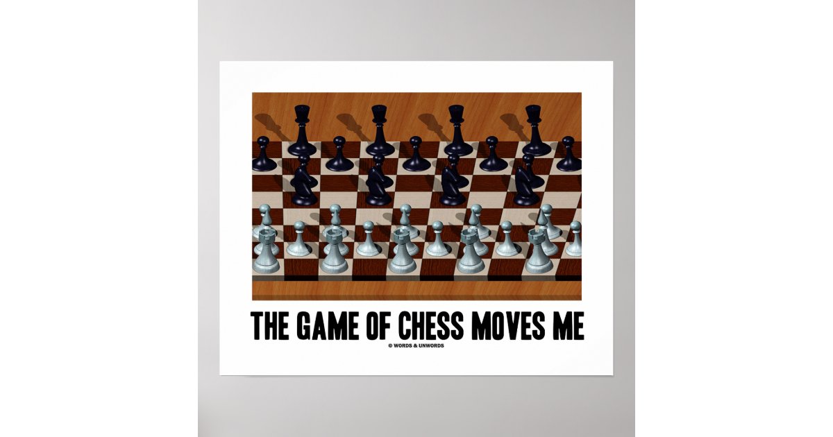 The Game Of Chess Moves Me Chess Stereogram Poster | Zazzle