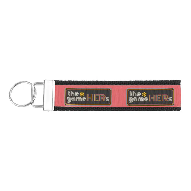 The*gameHERs Horizontal Logo Wrist Keychain | Zazzle
