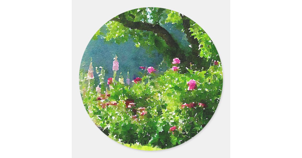 The Garden Classic Round Sticker | Zazzle