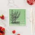 The gardener 70th birthday Party Paper Napkins | Zazzle