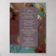 The Gathering cranberry poem w/ fall colors Poster | Zazzle