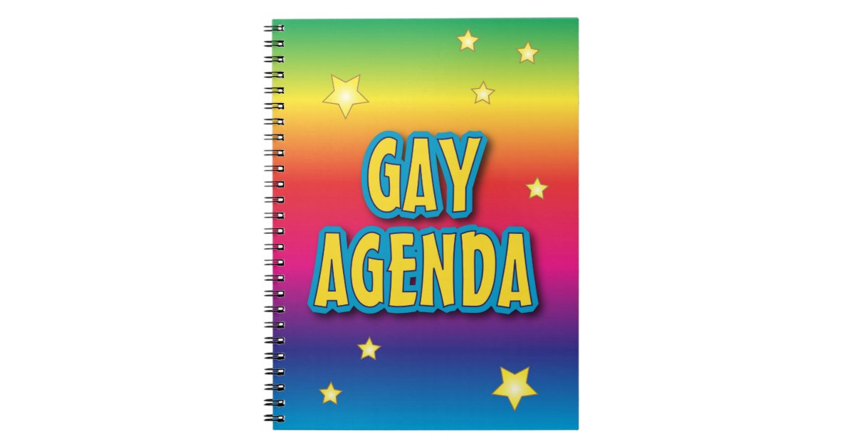 The Gay Agenda Notebook Zazzle