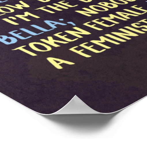 The Geek Girl’s Litany for Feminism Poster | Zazzle