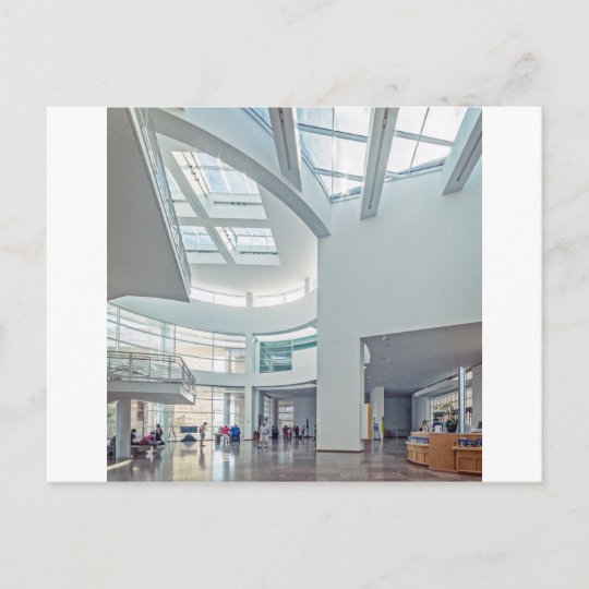 The Getty Center Entrance Hall Interior Postcard | Zazzle.com