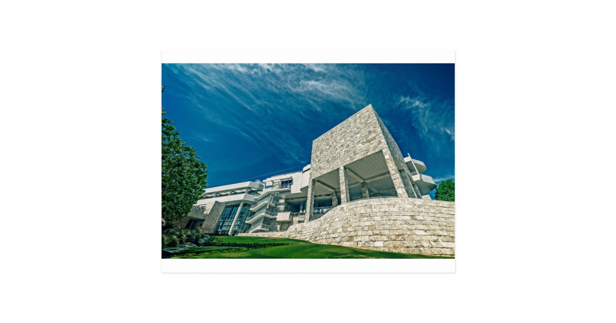 The Getty Center Exhibitions Pavilion Postcard | Zazzle.com