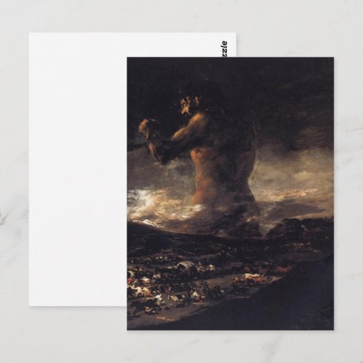 The Giant (or The Colossus), by Francisco Goya 180 Postcard | Zazzle