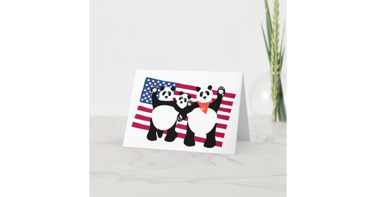 The Giant Pandas Note Card | Zazzle