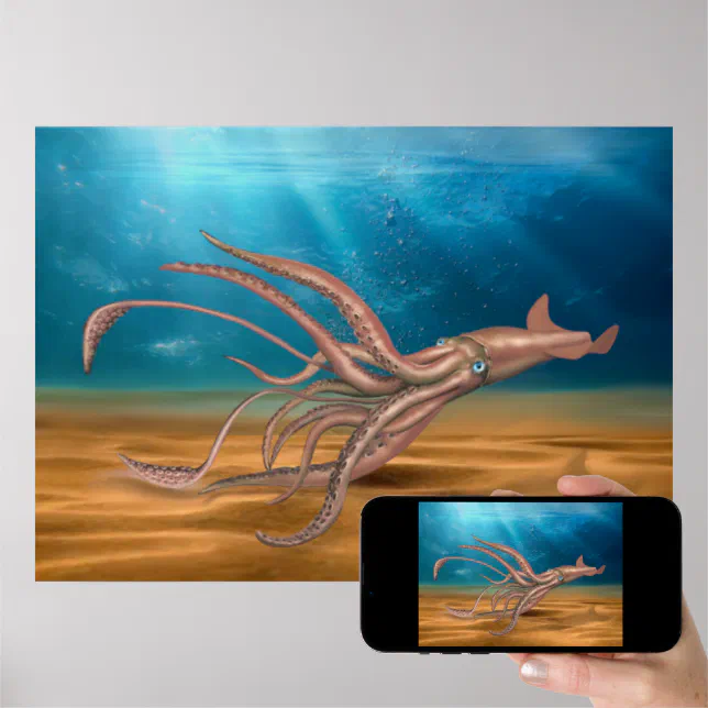 THE GIANT SQUID POSTER | Zazzle