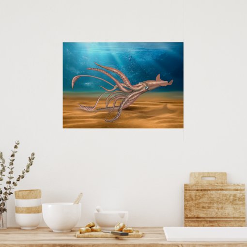 THE GIANT SQUID POSTER | Zazzle