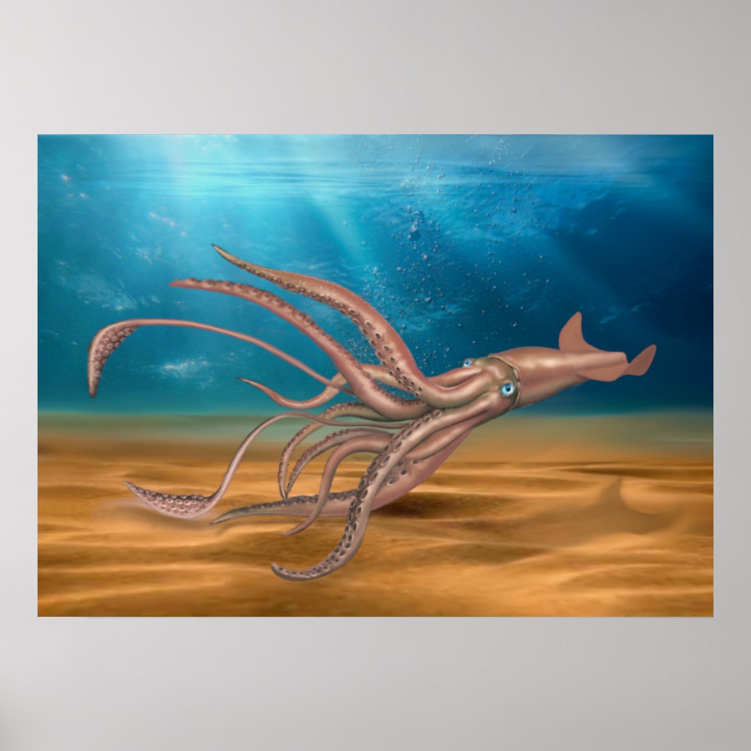 THE GIANT SQUID POSTER | Zazzle