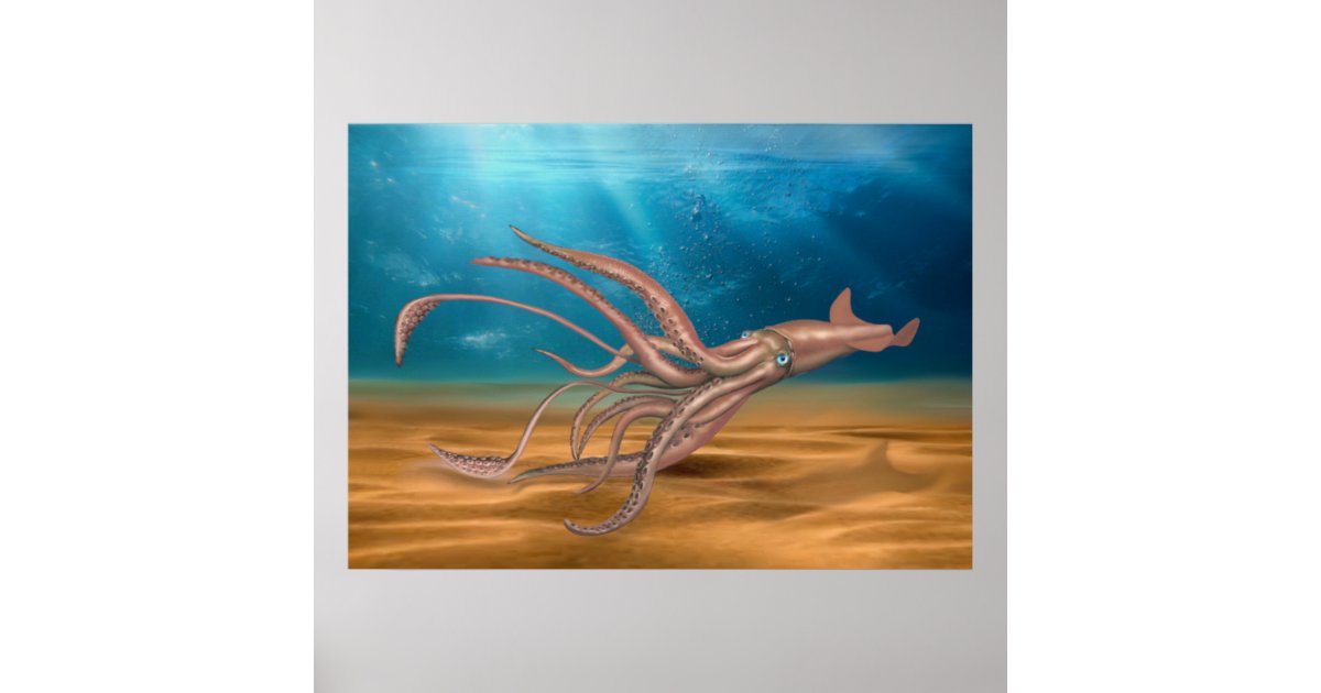 THE GIANT SQUID POSTER | Zazzle