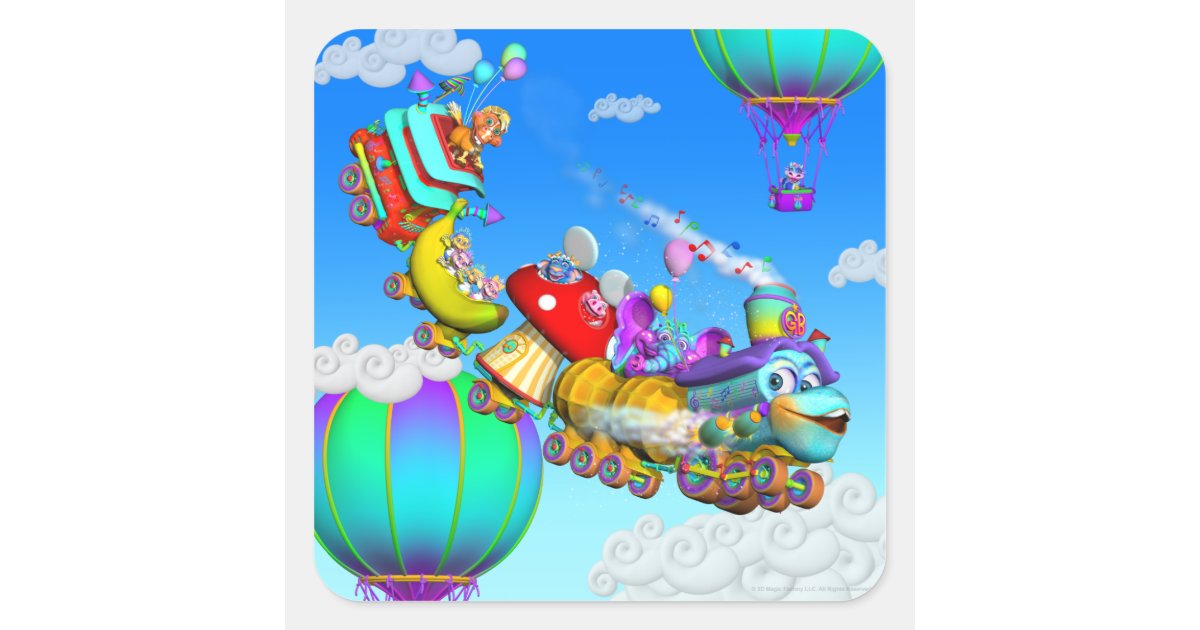 The GiggleBelly Train Stickers | Zazzle