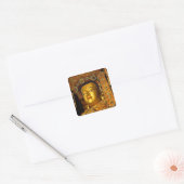 The gilded Jowo Buddha Statue, Jokhang Temple, Square Sticker | Zazzle