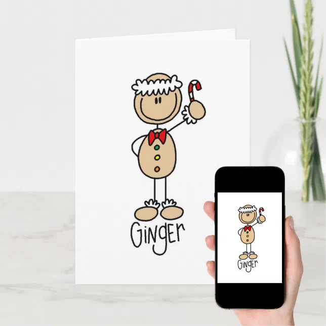 The Gingerbread Man Card | Zazzle