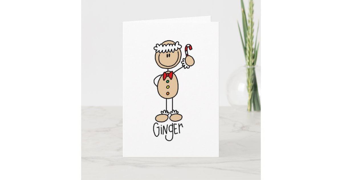 The Gingerbread Man Card | Zazzle