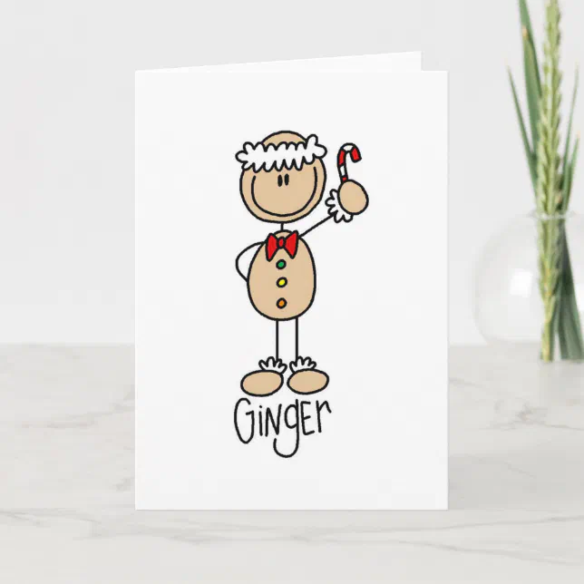 The Gingerbread Man Card | Zazzle
