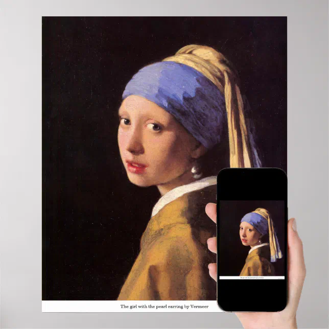 The girl with the pearl earring by Vermeer Poster | Zazzle
