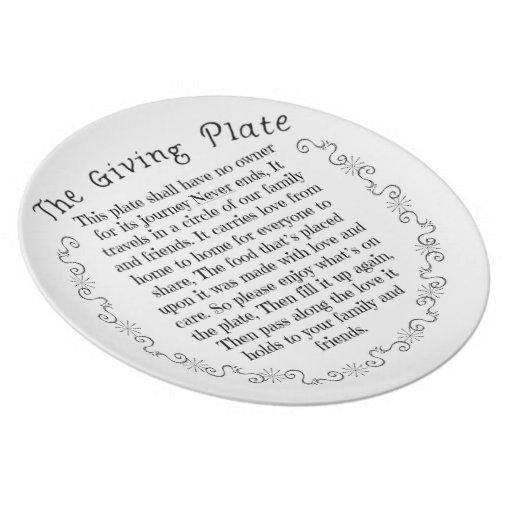 The Giving Plate | Zazzle