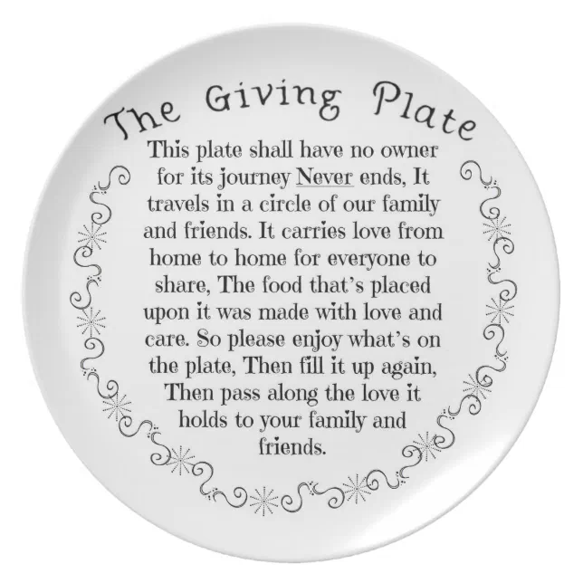 The Giving Plate | Zazzle