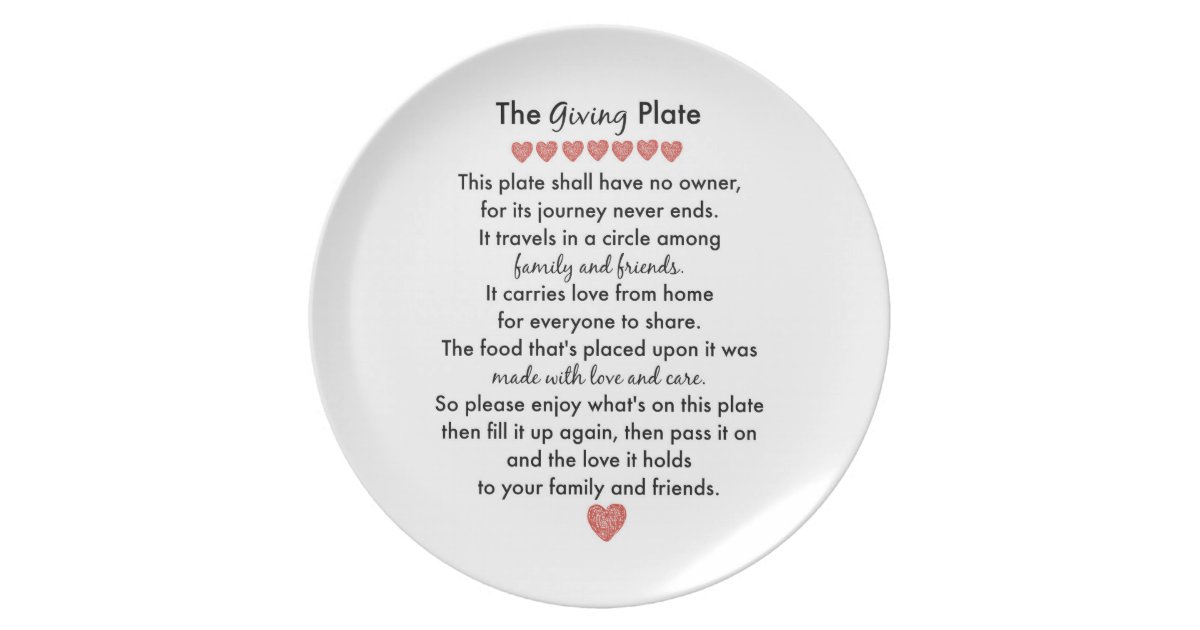 The Giving Plate | Zazzle