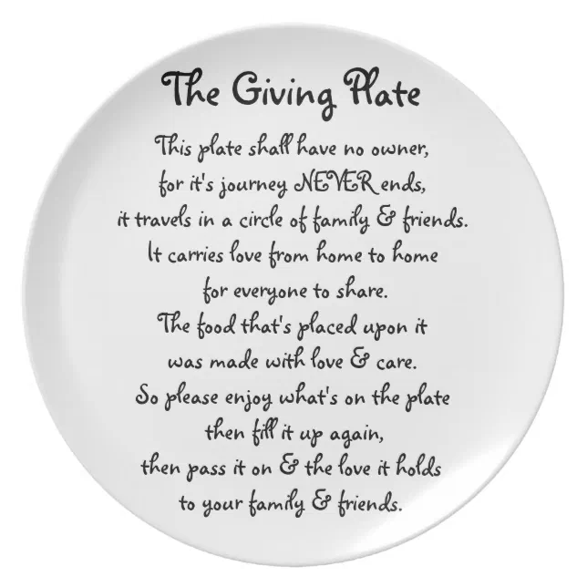 The Giving Plate | Zazzle