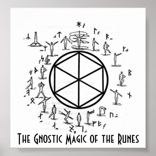 The Gnostic Magic of the Runes Poster | Zazzle.com