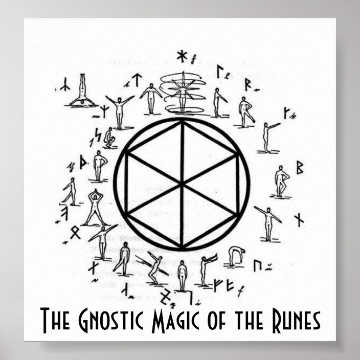 The Gnostic Magic of the Runes Poster | Zazzle.com
