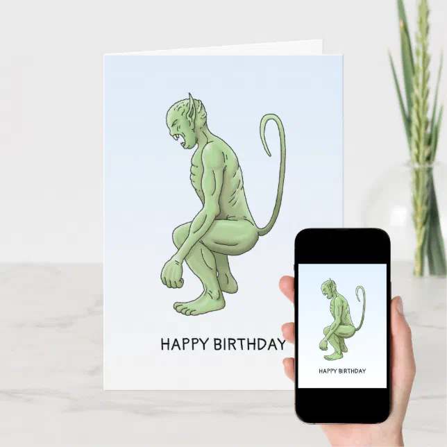The Goblin Birthday Card | Zazzle