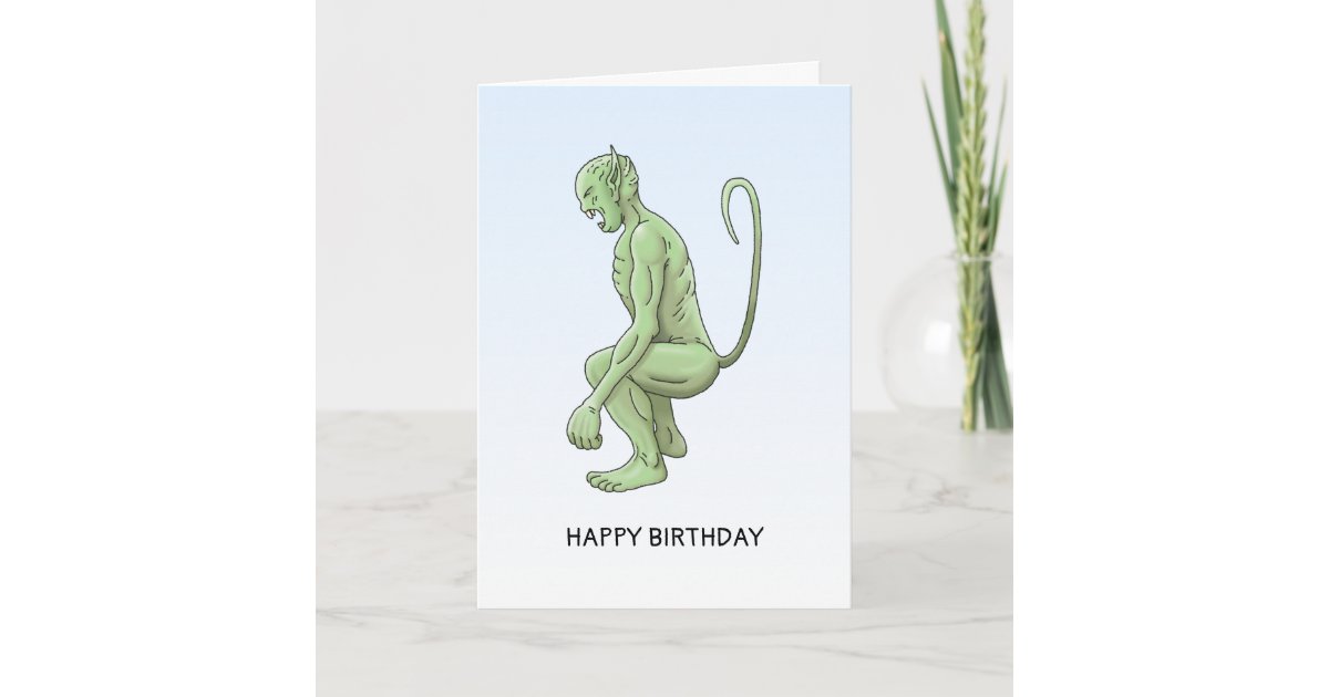 The Goblin Birthday Card | Zazzle
