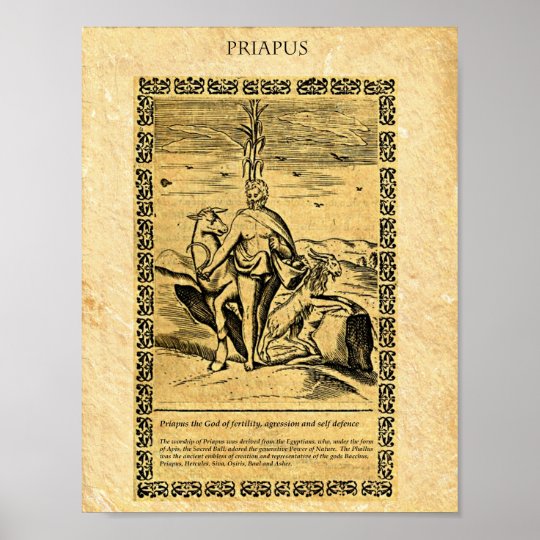 THE GOD PRIAPUS POSTER | Zazzle.com