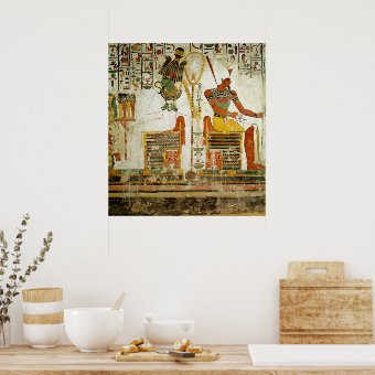 The Gods Osiris and Atum, from Tomb of Poster | Zazzle
