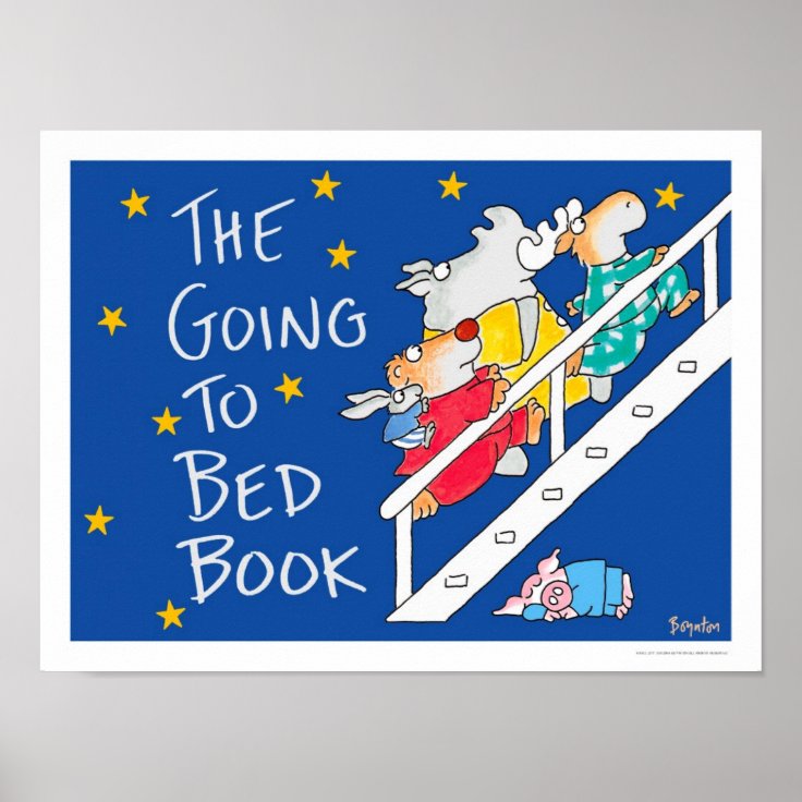 THE GOING TO BED BOOK poster by Sandra Boynton | Zazzle