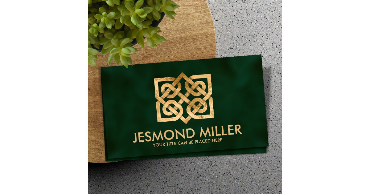 The Gold Dara Celtic Knot Business Card | Zazzle