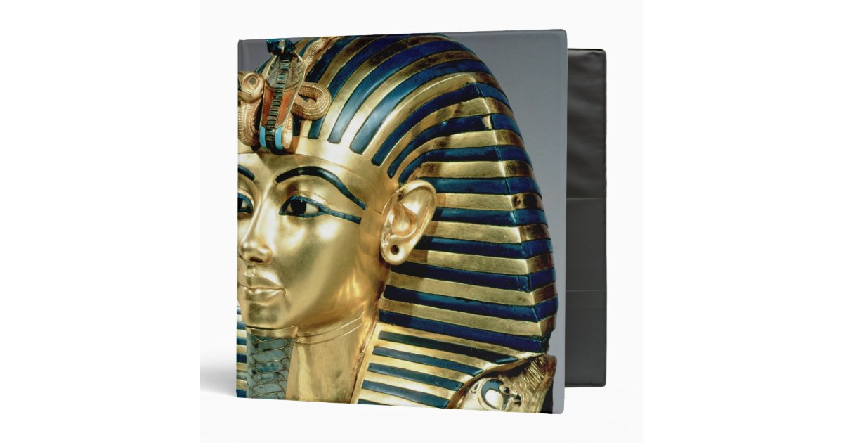 The gold funerary mask, from tomb of Tutankhamun Binder | Zazzle