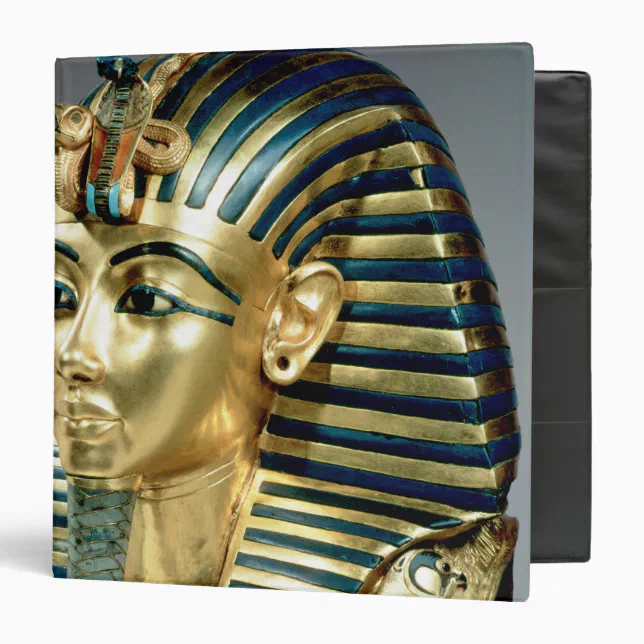 The gold funerary mask, from tomb of Tutankhamun Binder | Zazzle